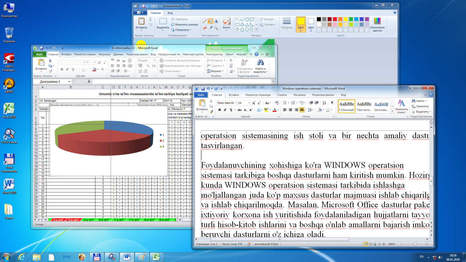 WINDOWS OPERATSION TIZIMLARI – Dars ishlanma
